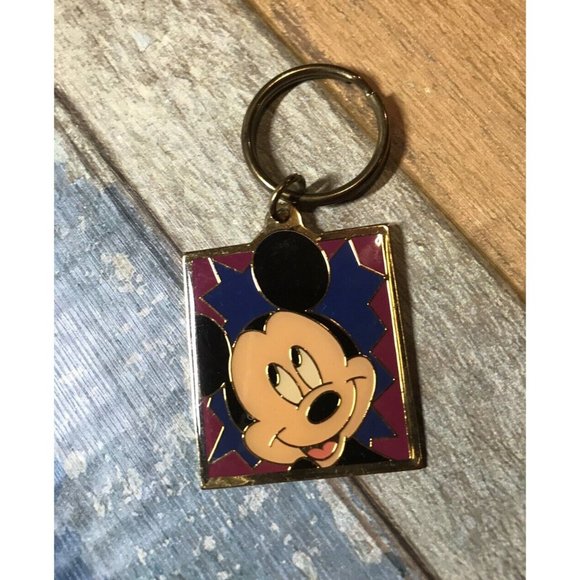 Disney | Accessories | Mickey Mouse Metal Keychain Vtg Disney | Poshmark